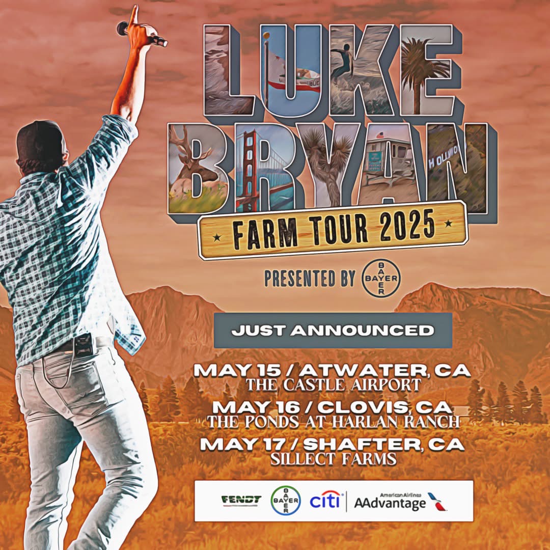 Luke Bryan Announced His 2025 ‘Farm Tour’ and It’s Heading Out West ...