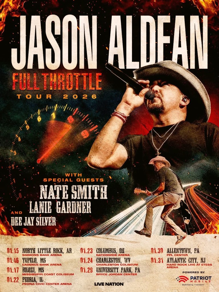 Jason Aldean Is Extending His “Full Throttle Tour” into 2026 With ...