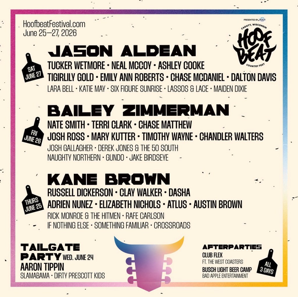“Hoofbeat Festival” Announced Their 2026 Lineup With Headliners Jason ...