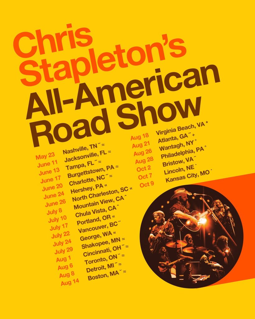 Chris Stapleton Is Bringing His “All-American Road Show” Back in 2026 ...