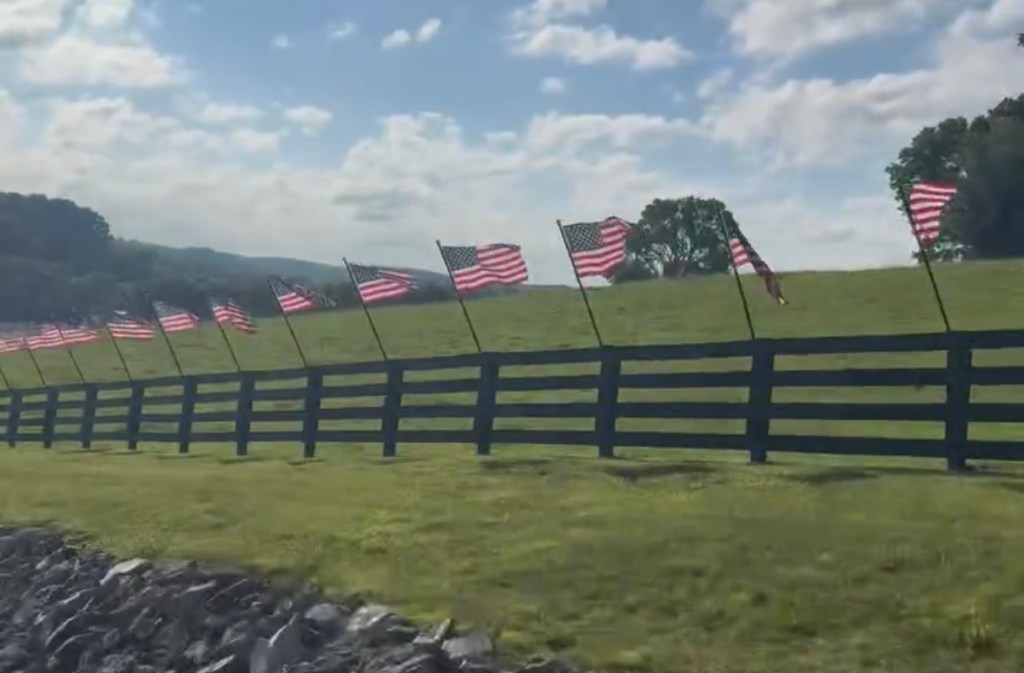 Carrie Underwood Shared A Massive American Flag Display Near Her Home ...